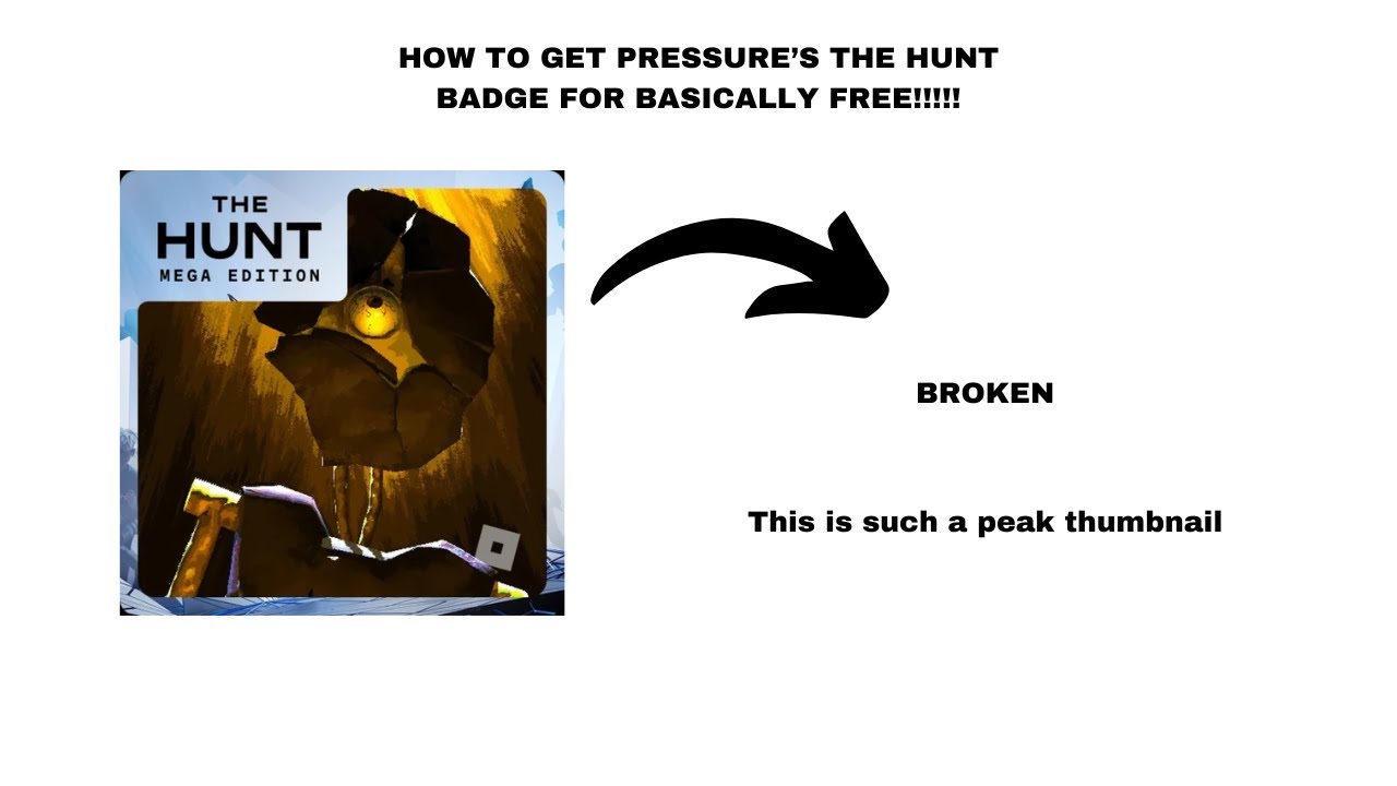 HOW TO GET PRESSURE'S TOKEN EASILY IN ROBLOX THE HUNT (100% win) - YouTube