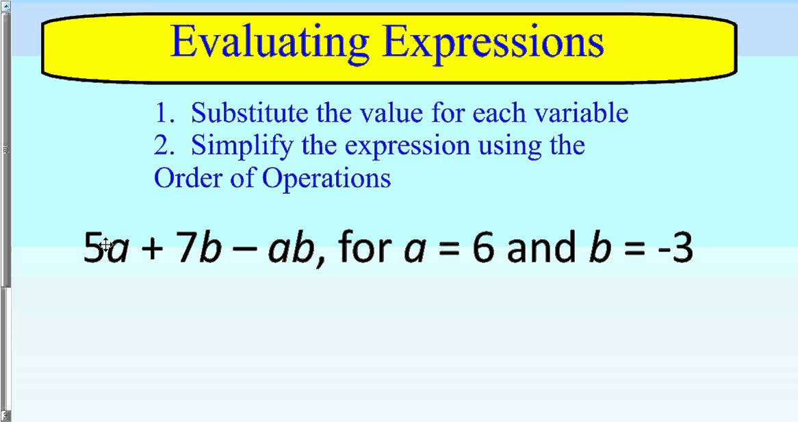 Evaluate Expressions - YouTube