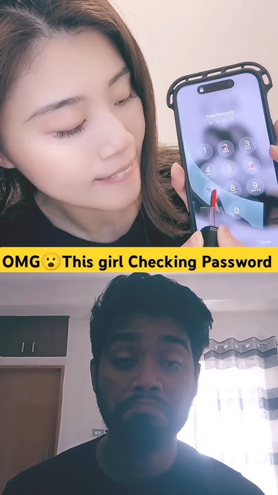 OMG💥This Girl is checking BF Password #couple #funny #couplecomedy #shorts - YouTube