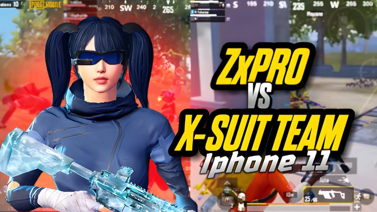 ZxPRO vs X-SUIT TEAM | iphone 11 | PUBG mobile new clutches| #pubgmobile #iphone11 #1v4clutch # ...