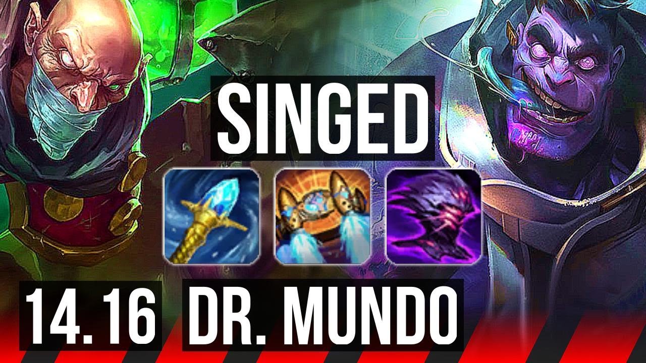 SINGED vs DR. MUNDO (TOP) | Rank 3 Singed, 4/1/9, 800+ games | EUW ...