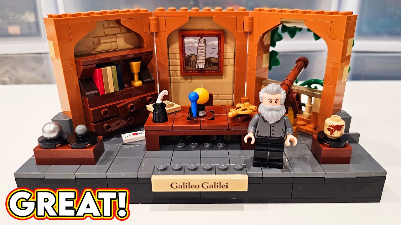 LEGO Tribute to Galileo Galilei GWP Detailed Review - YouTube