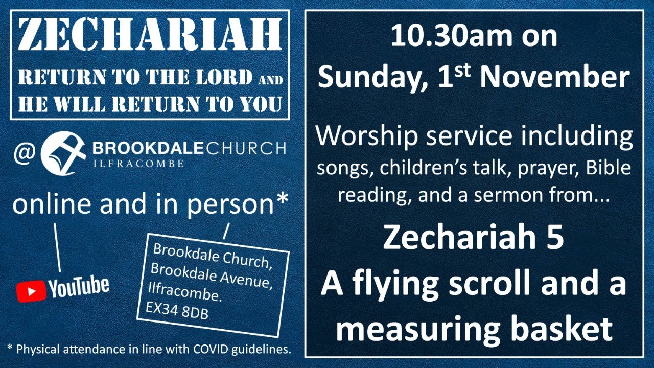Zechariah #6 "A flying scroll and a measuring basket" - YouTube