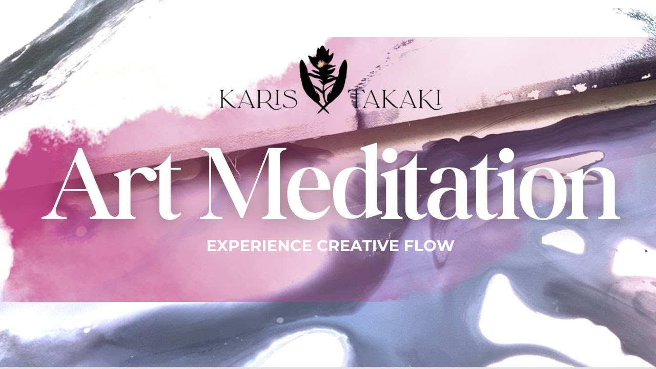 Soothing Abstract Painting Demonstration | Visual Art Meditation 8 ...