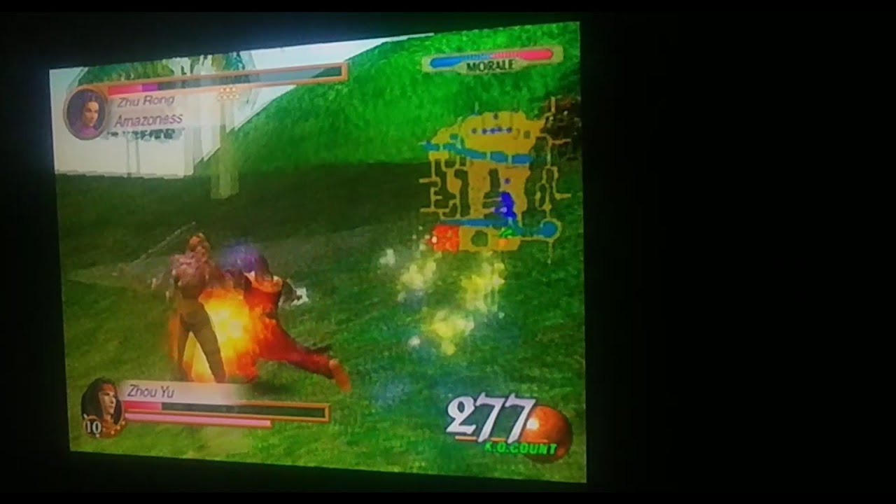 Dynasty Warriors 3 Xtreme Legends Zhou Yu Charge Attack on Amazoness Ryona - YouTube