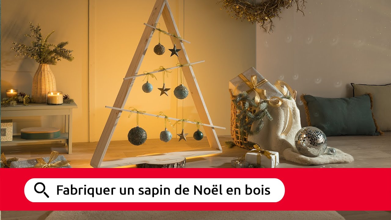 Tuto - Fabriquer un sapin de Noël en bois 🎅 - YouTube