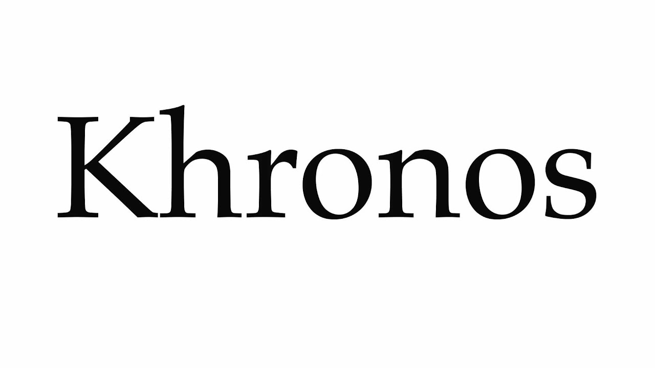 How to Pronounce Khronos - YouTube