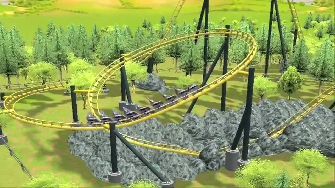 Sandman-Vekoma Mega Coaster-RCT3 - YouTube