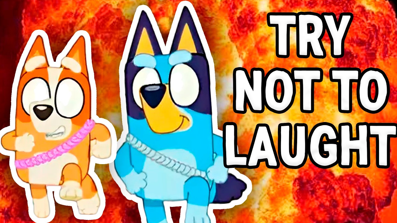 BLUEY TRY NOT TO LAUGH - YouTube