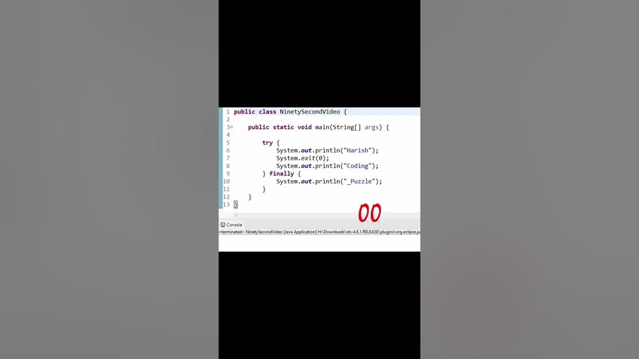 System.exit(0), try and finally combined together - JAVA. - YouTube