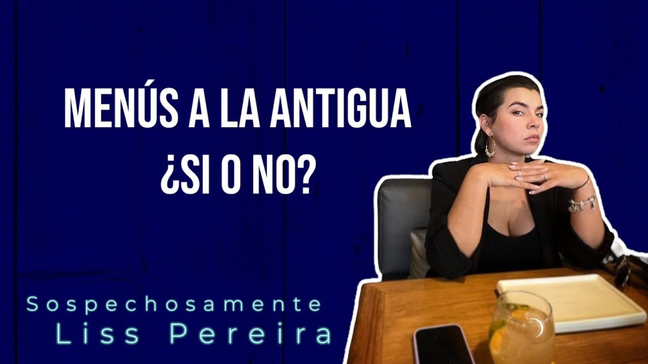 ¡Queremos que vuelvan los menús impresos! - YouTube