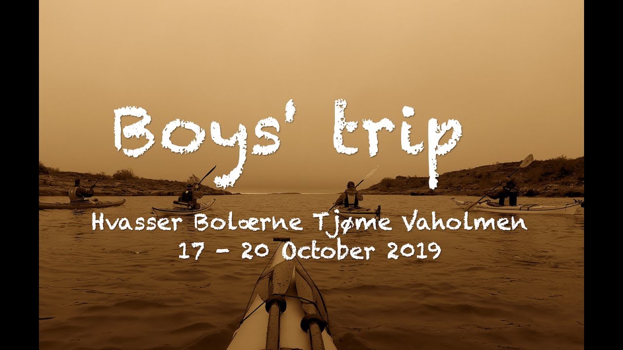 Boys' kayak trip to Hvasser 2019 - YouTube