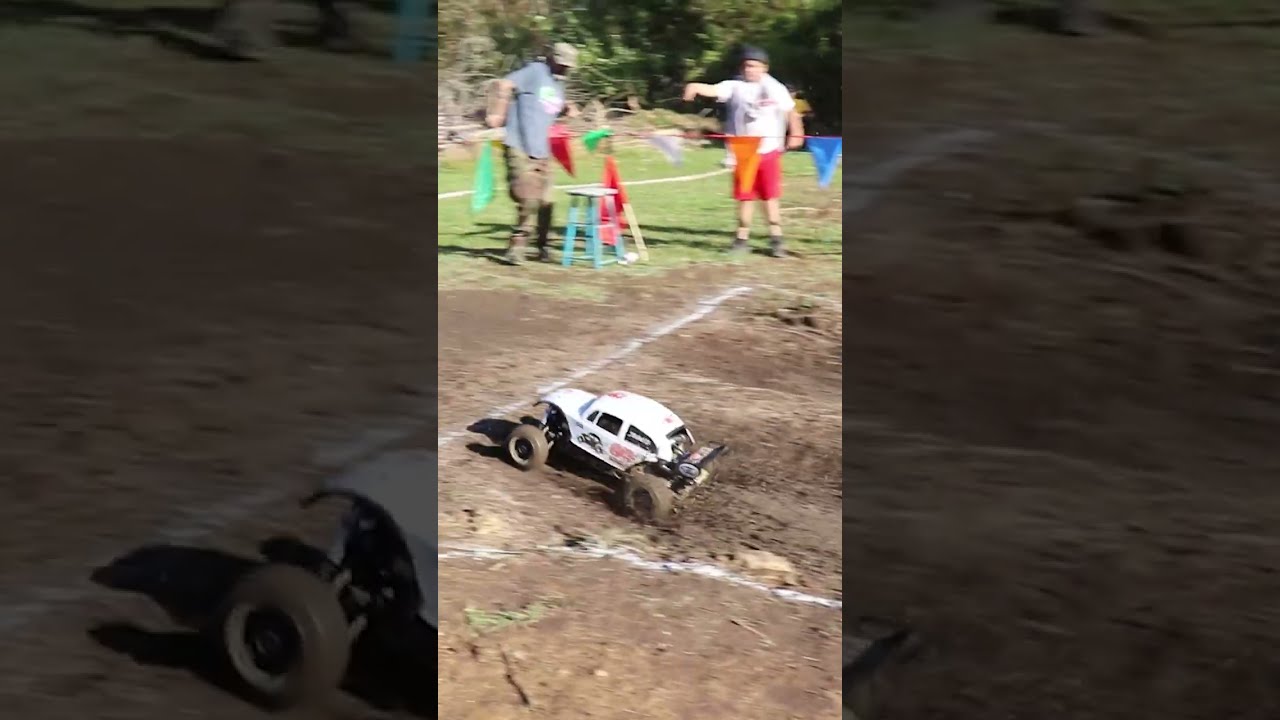 Gas remote control VW bug in the mud - YouTube