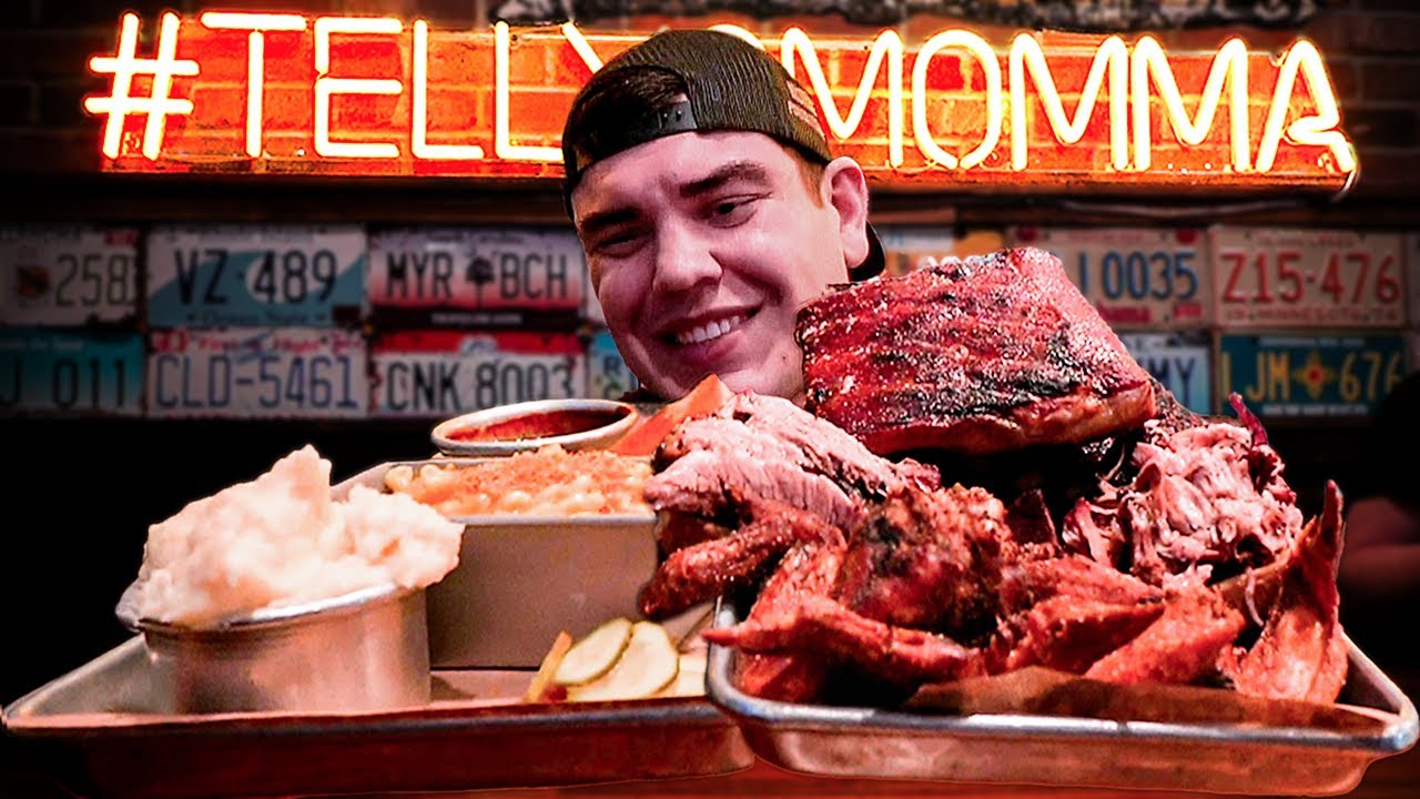 7 LBS OF DELICIOUS BBQ IS WHY I'M HERE! SWING BELLY BBQ CHALLENGE ...