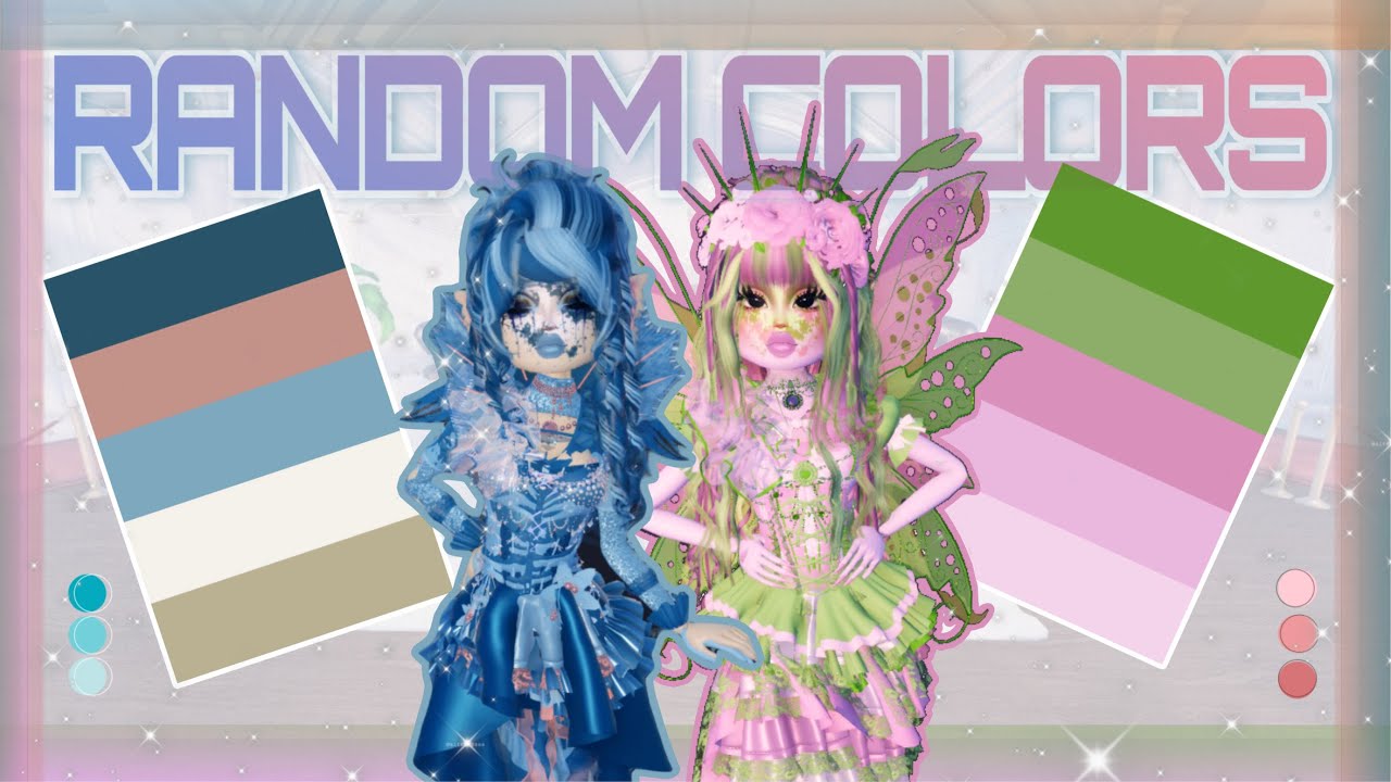 USING A RANDOM COLOR GENERATOR IN DRESS TO IMPRESS!! 🎨 - YouTube