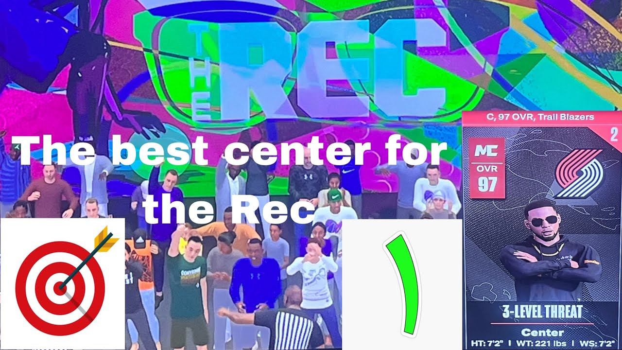 The best Center rec build NBA2k24 Rec gameplay - YouTube