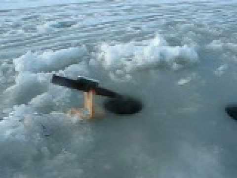 ice fishing tip down - YouTube