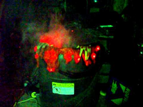 zombie barrel halloween prop mechanical - YouTube