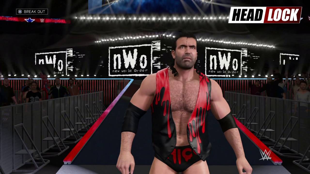 WWE 2K17 Gameplay: Outsider Scott Hall mit seinem nWo-Entrance ...