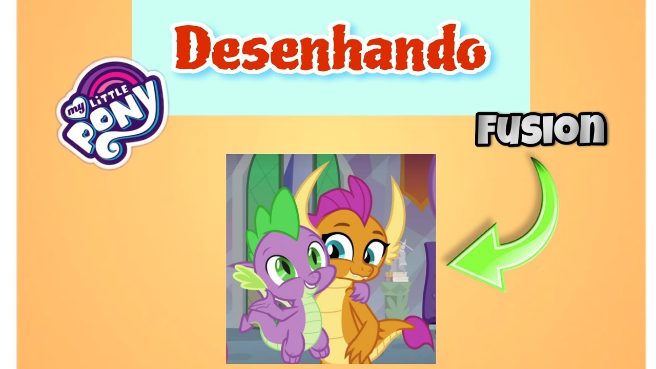 Fusion characters Spike and Smolder from My little pony/ Fusão de ...