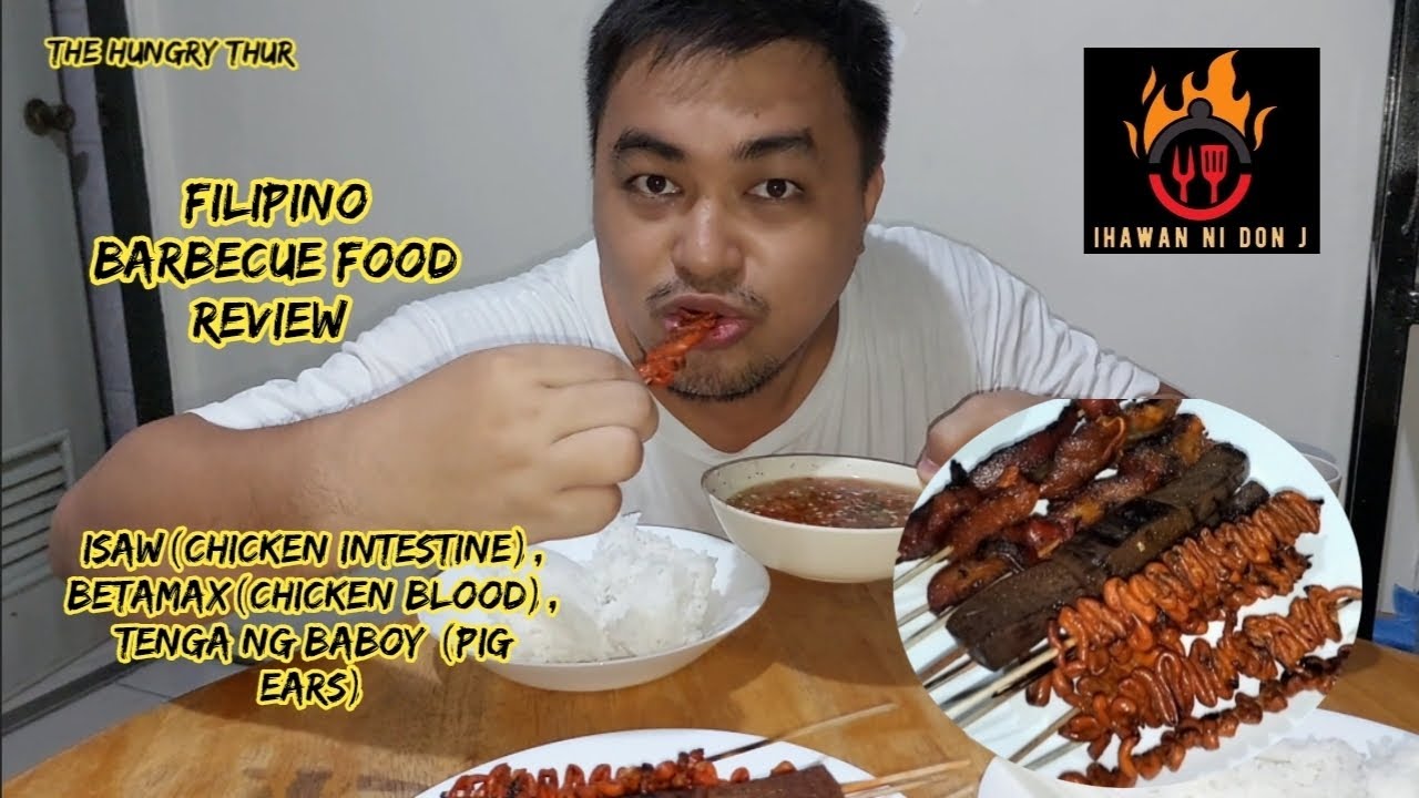 Filipino Barbecue Food Review | Isaw, Betamax at Tenga ng Baboy | Mura at Masarap na Barbecue ...