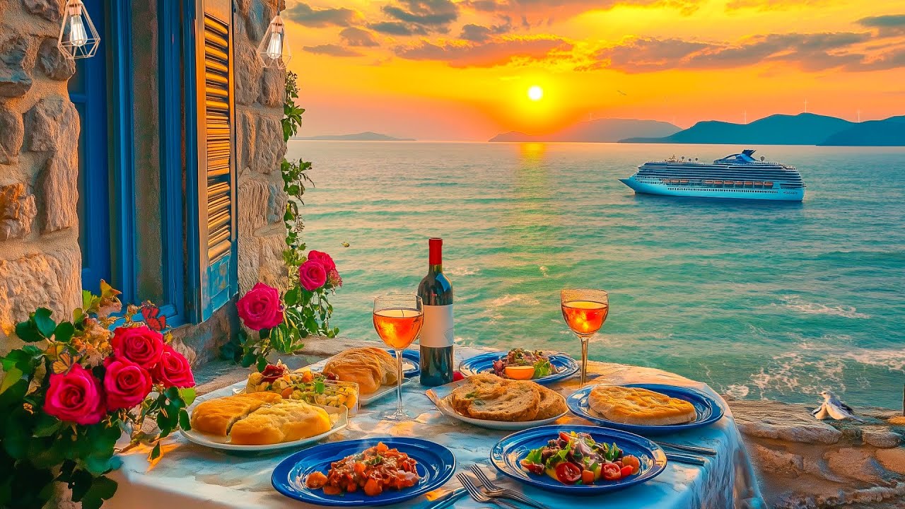 Sunset Beach Party Delight with Sweet Bossa Nova Jazz & Soothing Ocean ...