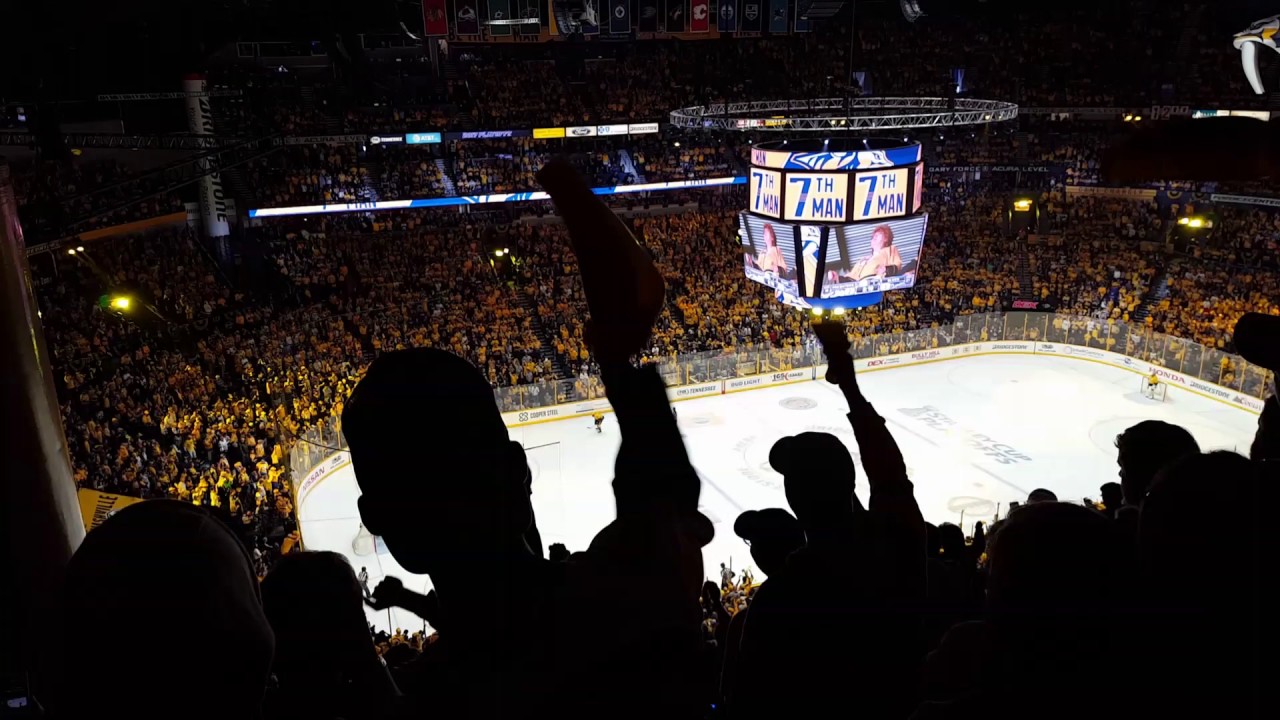 NHL Nashville Predators Win Round 2 - Let's Go Preds Chant on 5-7-17 ...