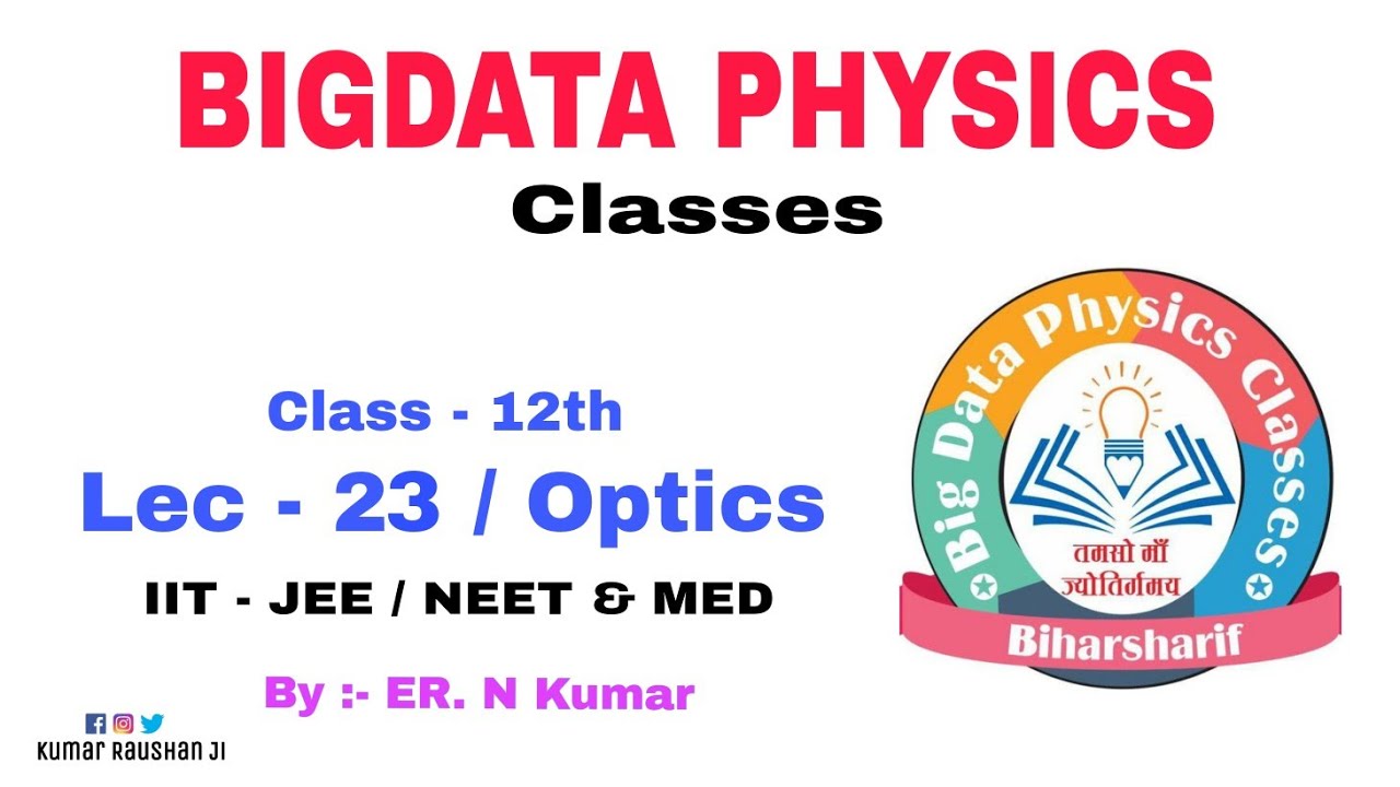 class:-12th/ lec 23/ optics/IIT-JEE/NEET&MED - YouTube