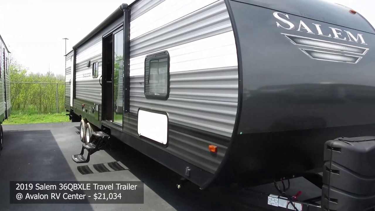 2019 Forest River Salem 36QBXLE Travel Trailer Walk Through - YouTube