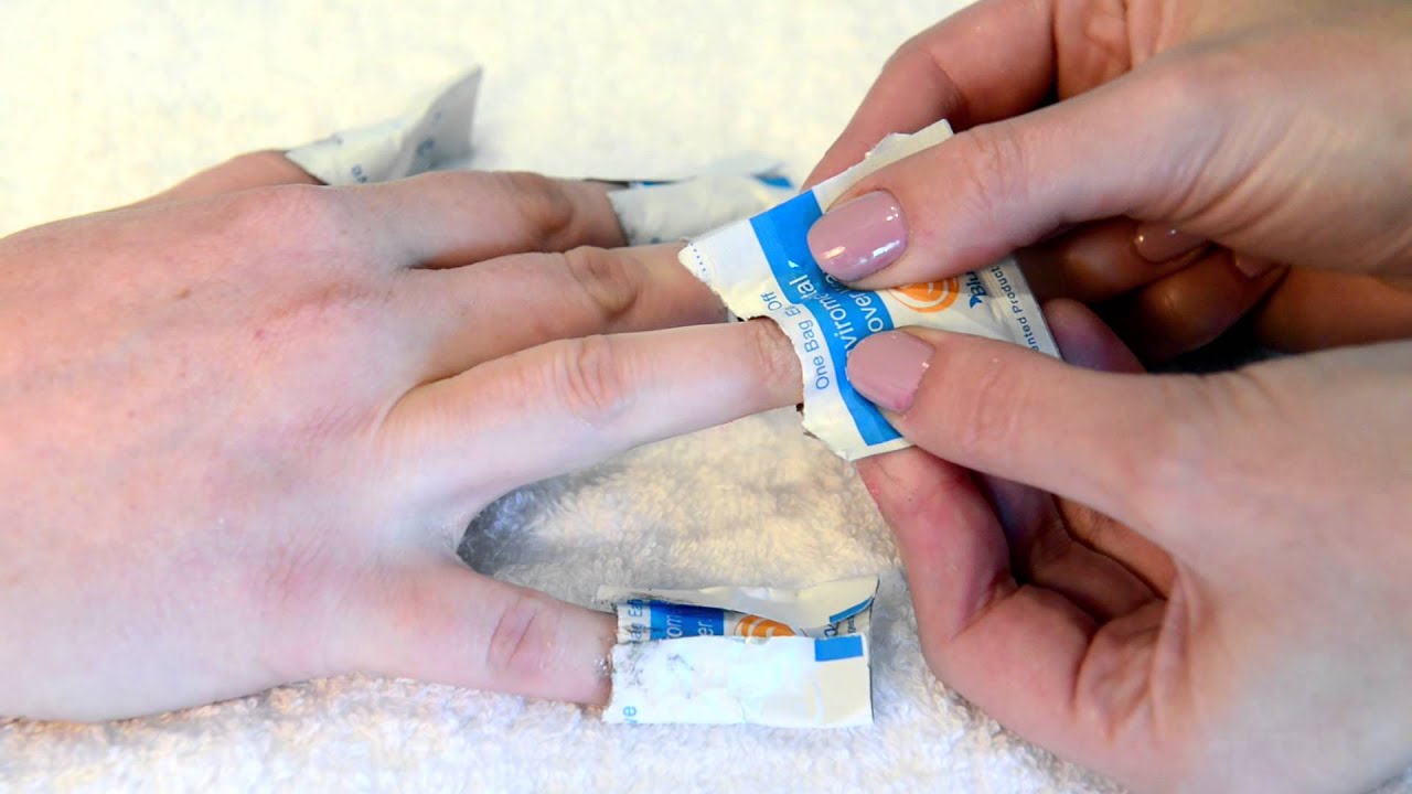 Shellac Nails Ltd Bluesky Gel Polish Removal Instructions - YouTube