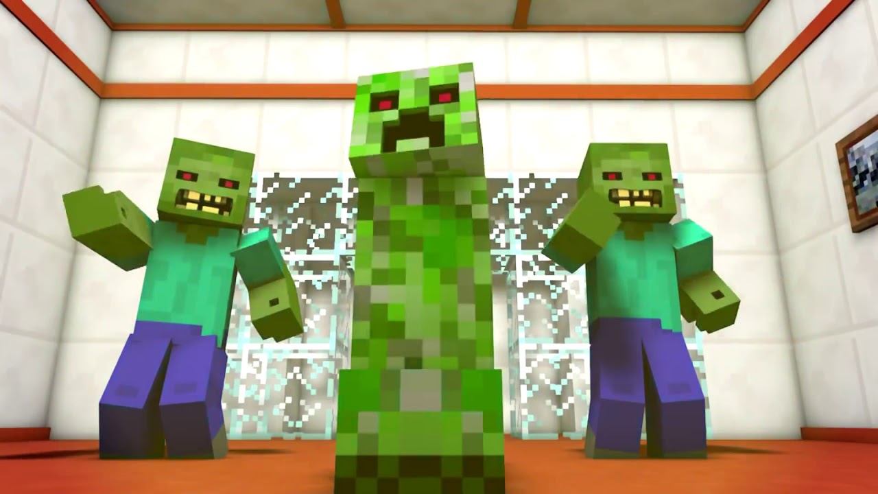 НЯША КРИПЕР Майнкрафт Клип ¦ Minecraft Parody Song of PSY's Daddy - YouTube