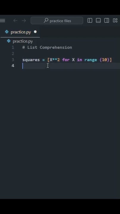 List Comprehension Python Pythonprogrammingcodinglearnpython Pythonforbeginners Youtube