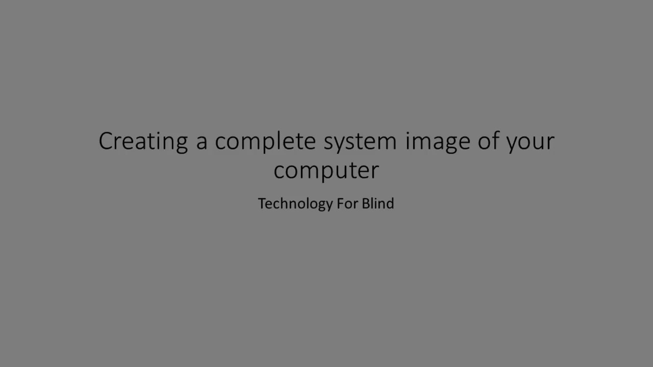 What is a system image and how to use it for your safety? - YouTube