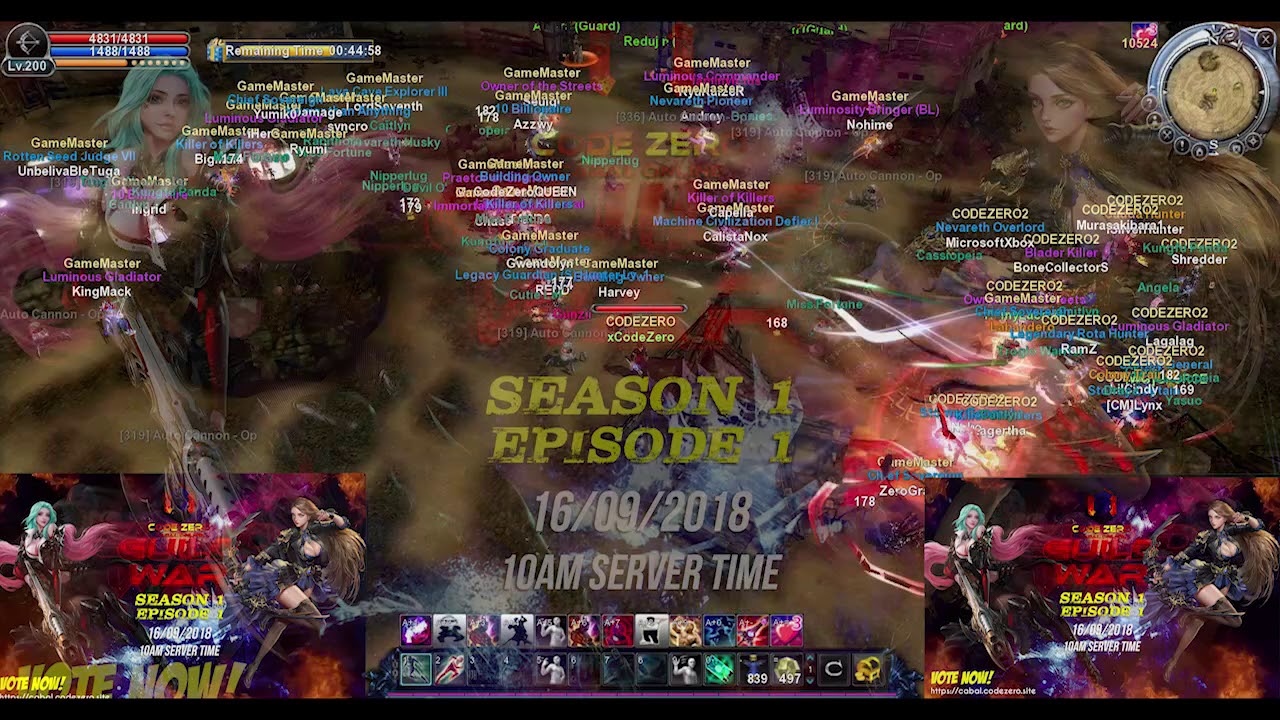 CODEZERO GUILD WAR SEASON 1 - SEPTEMBER 16, 2018 - YouTube