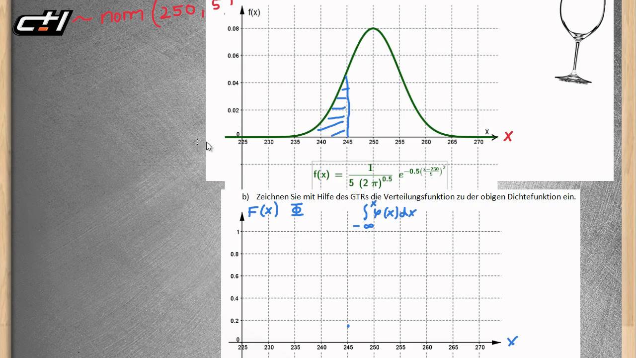 Dichte- und Verteilungsfunktion || Normalverteilung ★ GRAFISCH erklärt ...