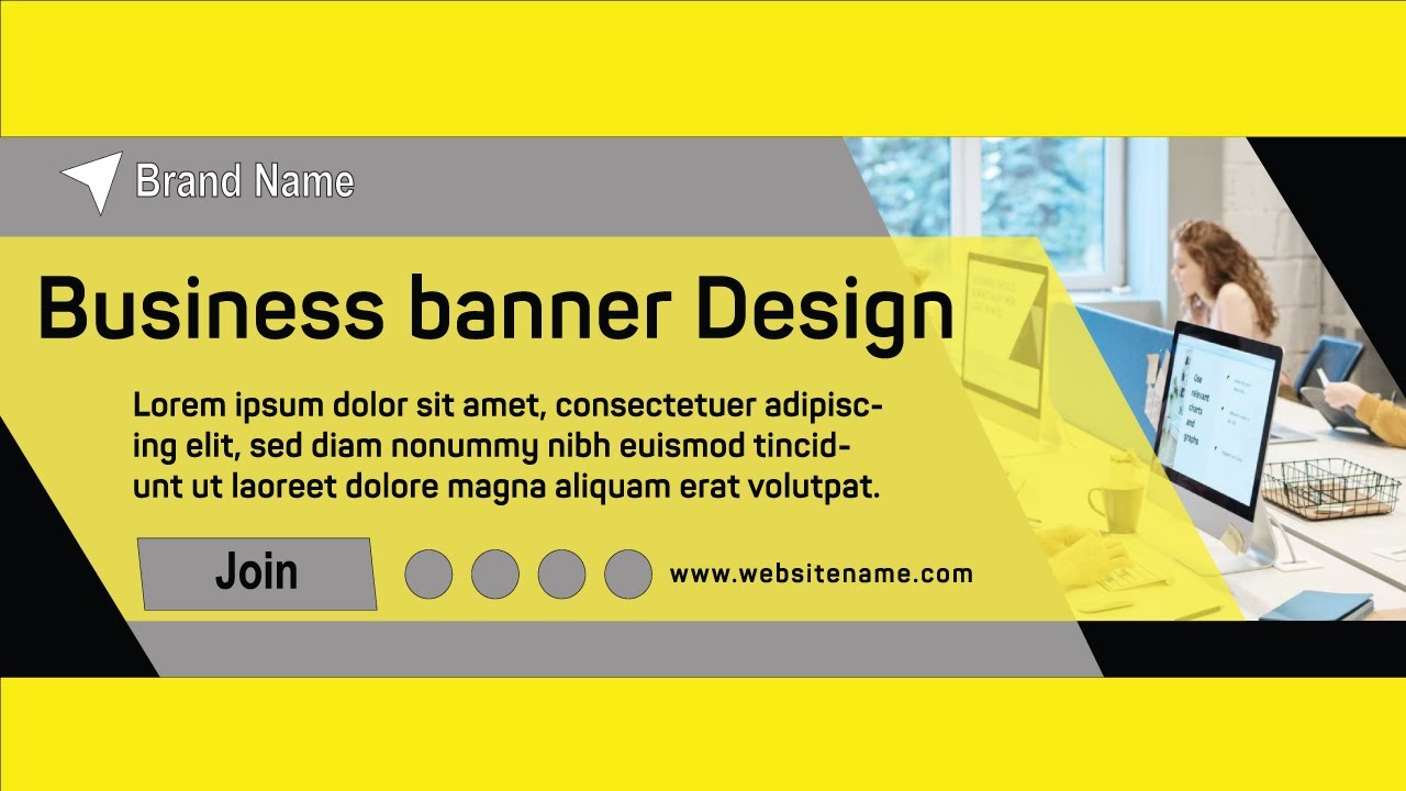 how to create a banner design in illustrator | About Design - YouTube