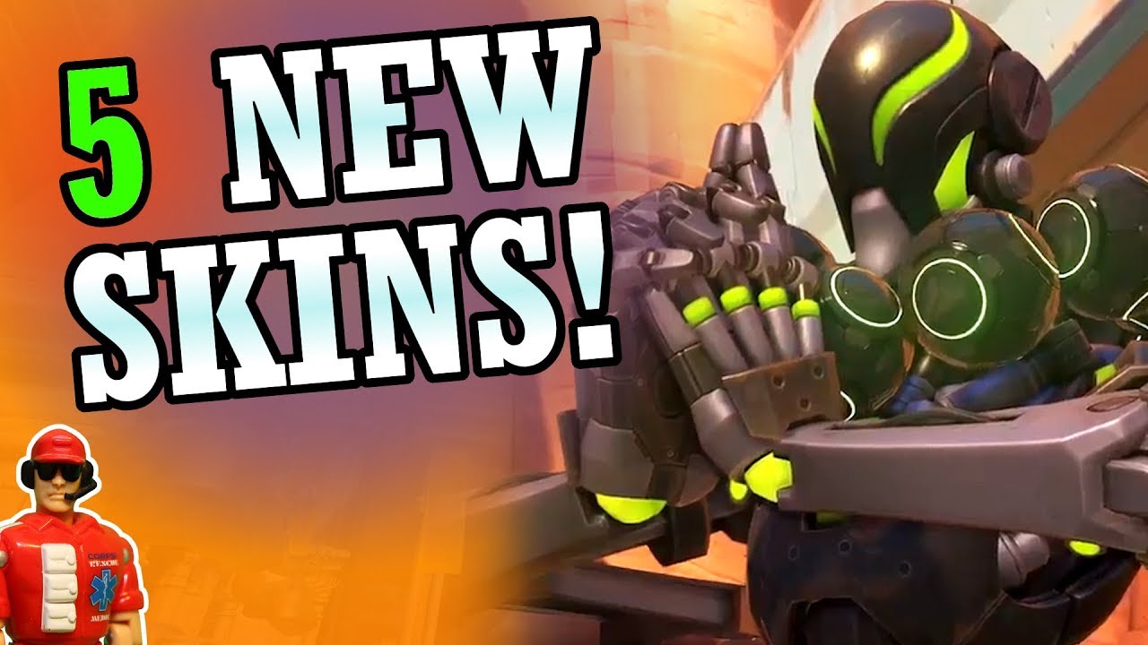 5 NEW SKINS! McCree, Reaper, Junkrat, Zenyatta, & Symmetra Epic Skins ...