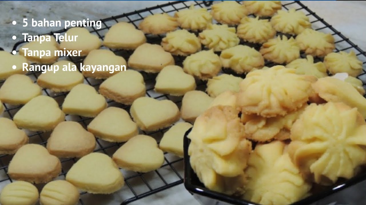 Biskut Butter@Butter Cookies | Cara Orang Kampung | Sukatan Cawan ...