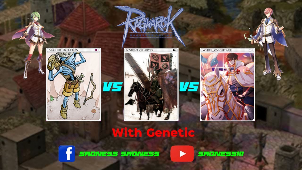 [Ragnarok Online] เทสดาเมจการ์ด 3 ใบ Archer Skeleton vs Abysmal Knight ...