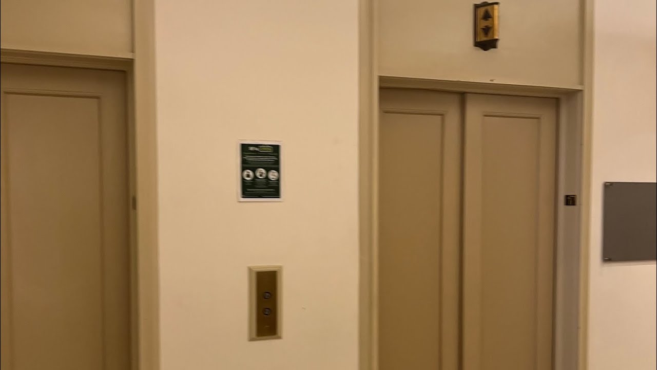 Kone modded high rise traction elevators at The Russ Building San ...