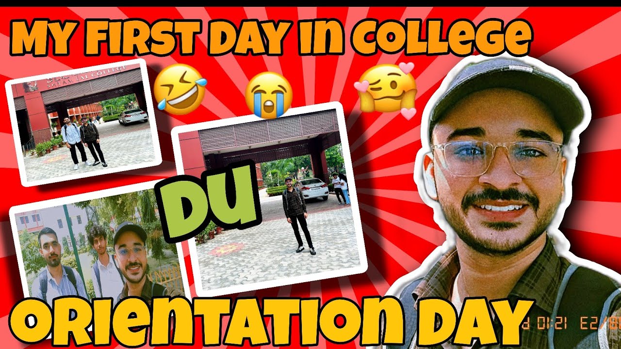 My First Day in College|Orientation Day|#delhiuniversity 🤭|Khushank # ...