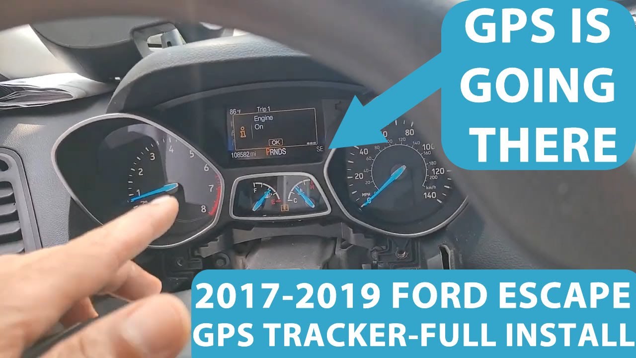 How To Install GPS Tracking System In A 2017-2019 Ford Escape. Full ...