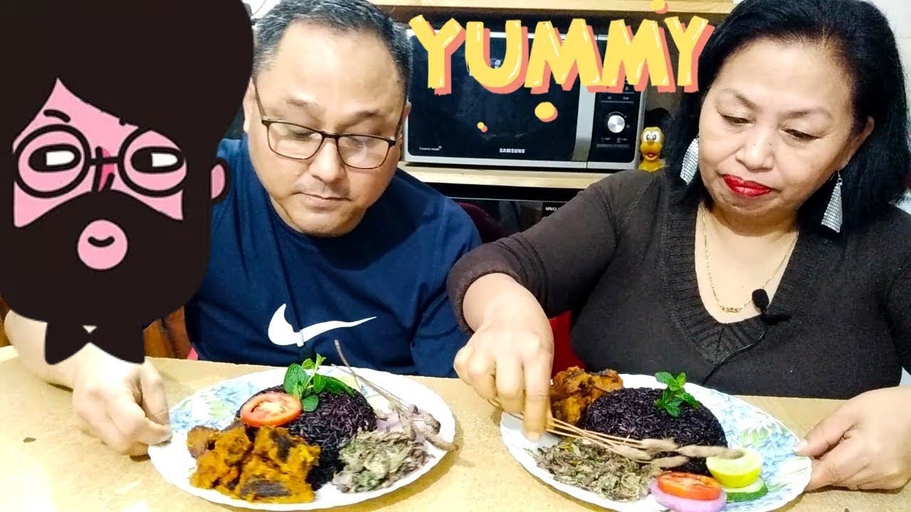 SMOKE MUTTON WITH TARO, BLACK STICKY RICE, EROMBA & ELSHOLTZIA ...