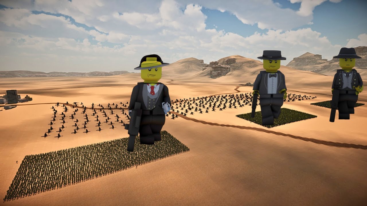 LEGO MAFIA ARMY WITH Artillery Missile System VS 4,000,000 ZOMBIES ...