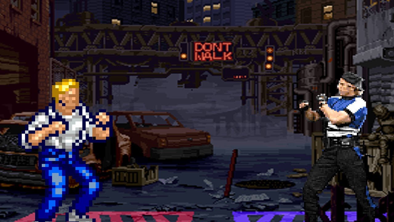 1up (crime fighters) vs striker (mortal combat) - sprite animation ...