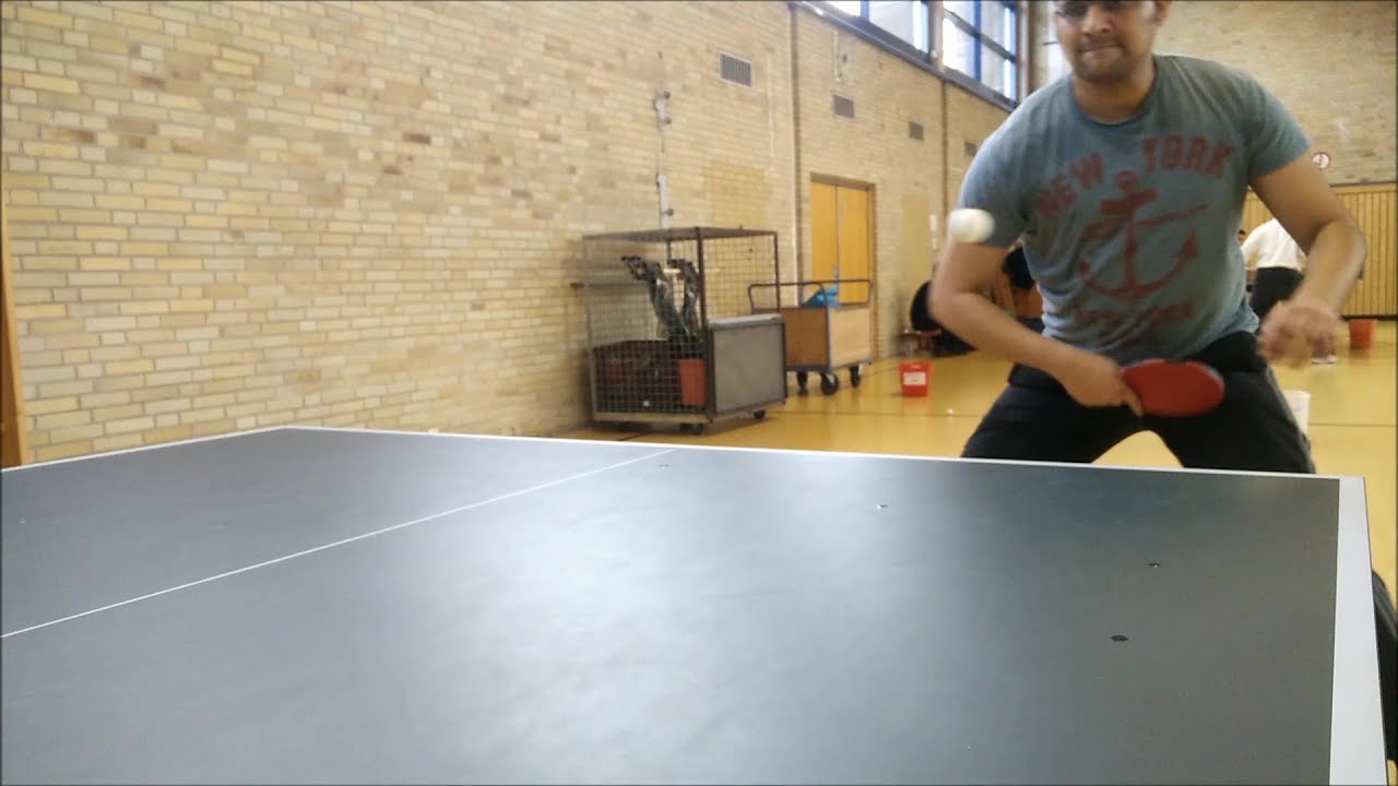 Table Tennis: Blocking Heavy, fast BH and FH Topspin from my trainer ...