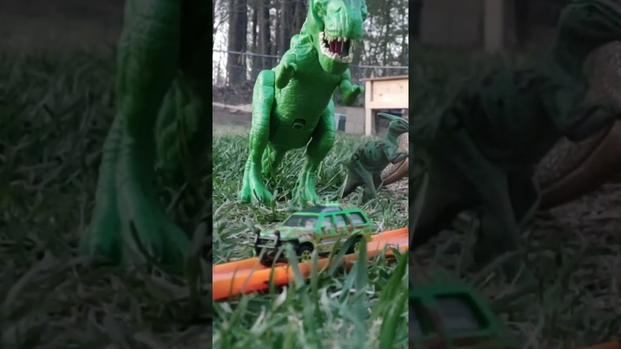 Jurassic Park Drive Through Scene; T- Rex Eats Truck; Jurassic World ...