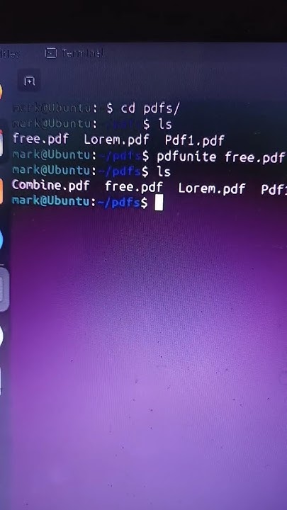 How to Merge Multiple PDFs Into One Single File on Linux - YouTube