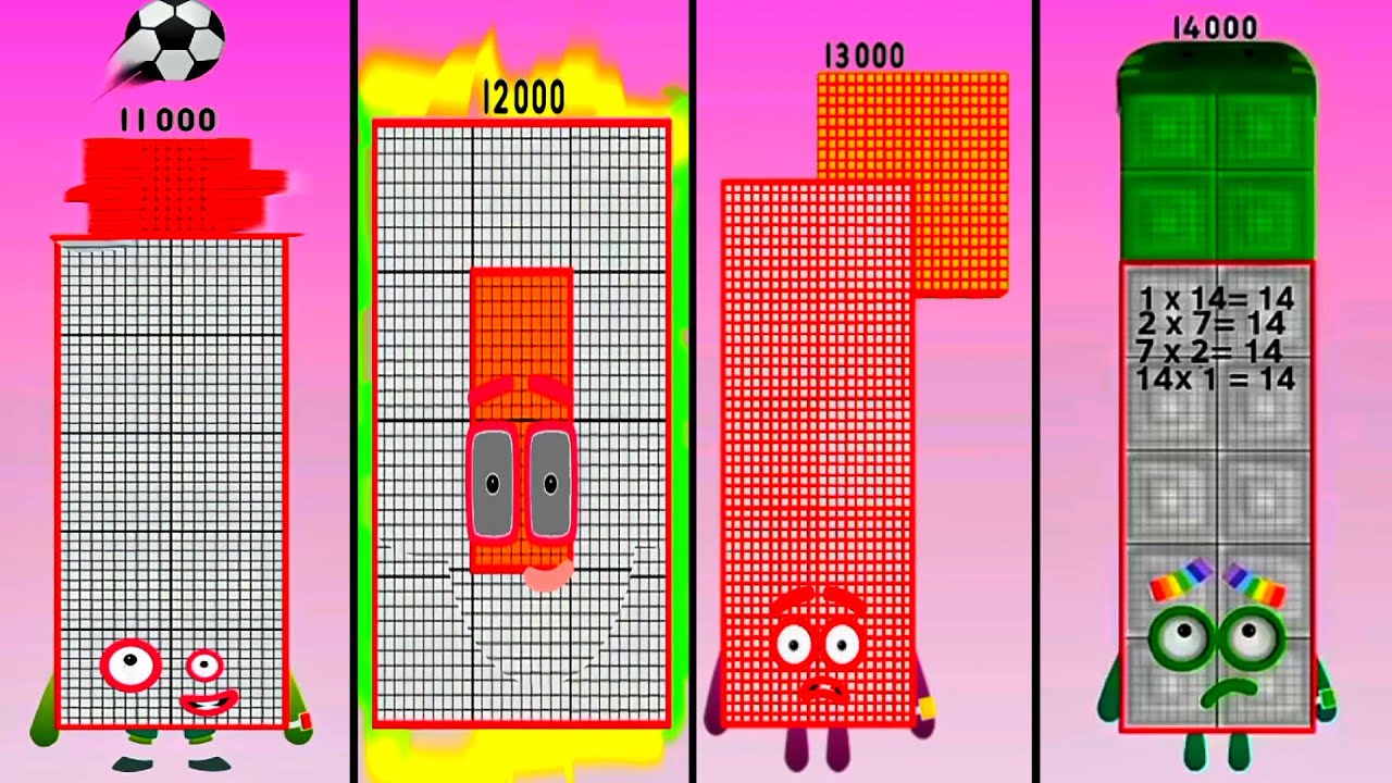 Sprunki OC ALL Numberblocks 11 000 -14 000 | Compilation Incredibox # ...