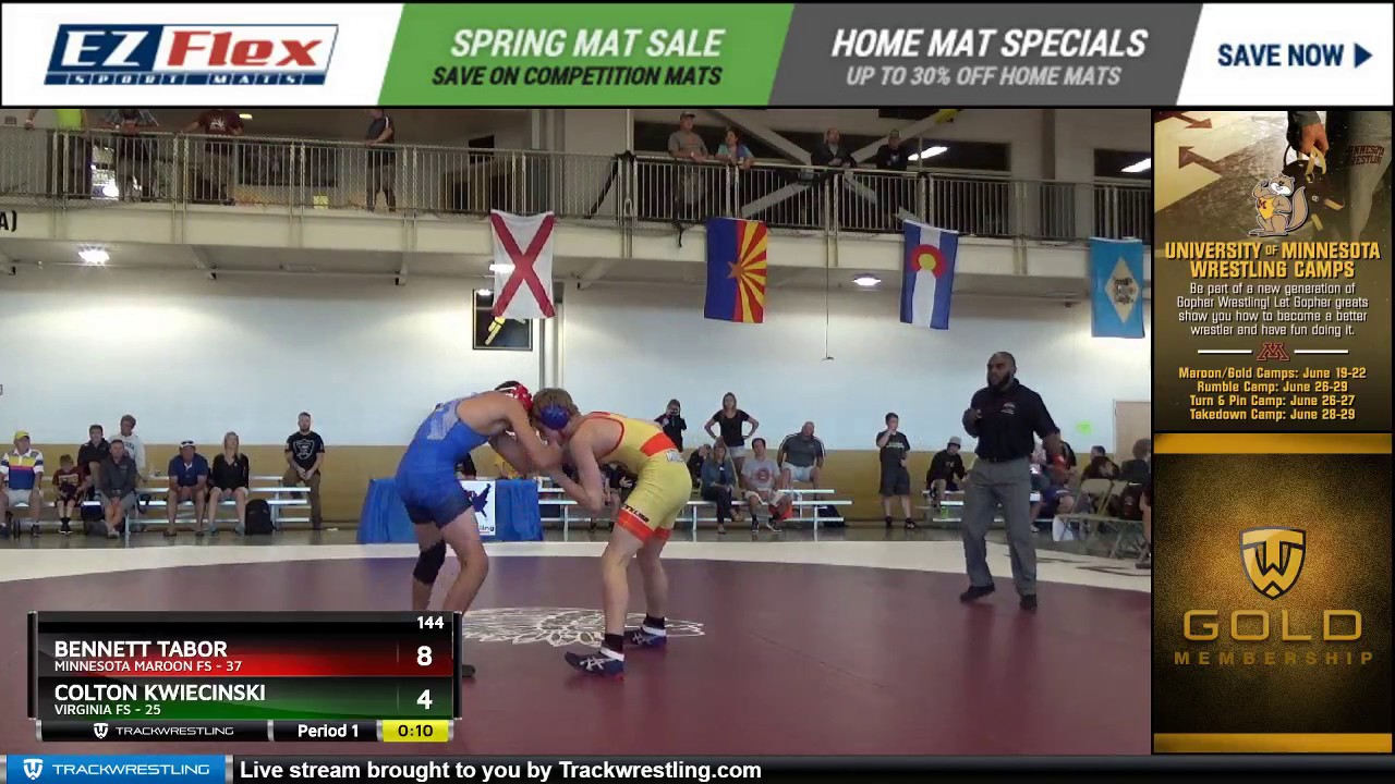 144 Bennett Tabor Minnesota Maroon FS vs Colton Kwiecinski Virginia FS ...